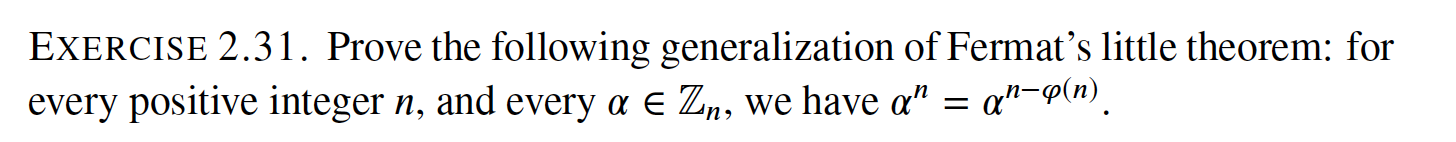 Solved EXERCISE 2.31. Prove the following generalization of | Chegg.com