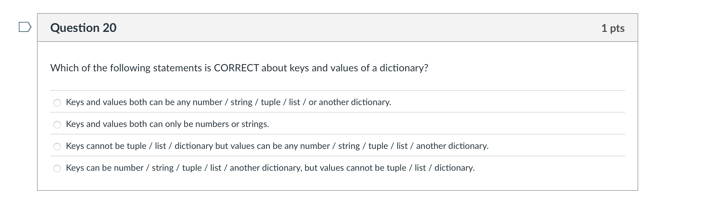 Solved Question 20Which of the following statements is | Chegg.com