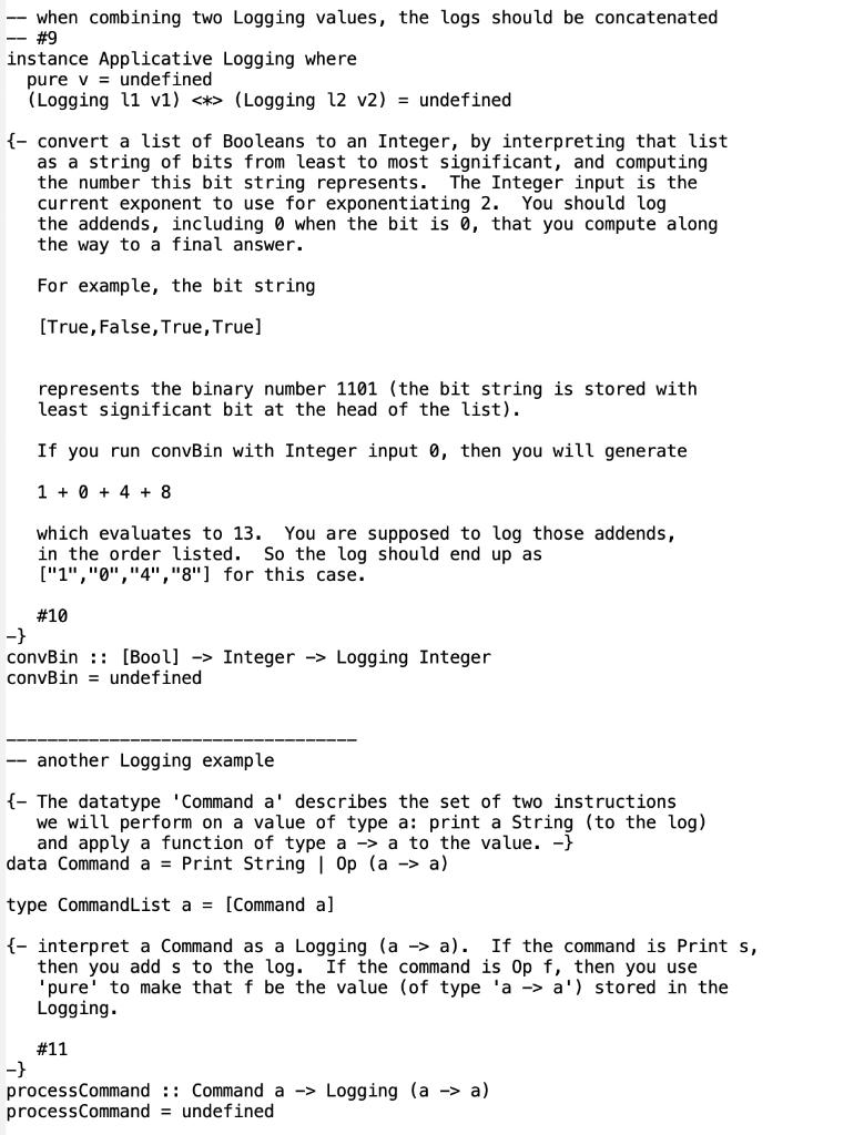 Haskell Programming Language Problem 123 And 6 Are 