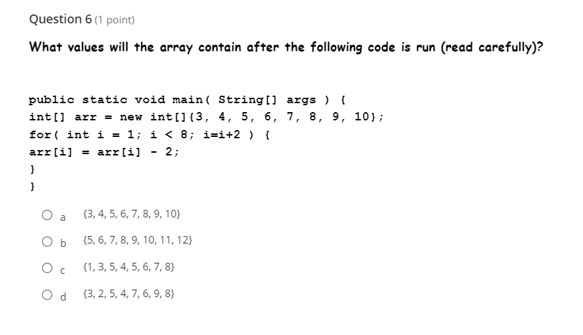 Solved What is the output ot the tollowing code? public | Chegg.com