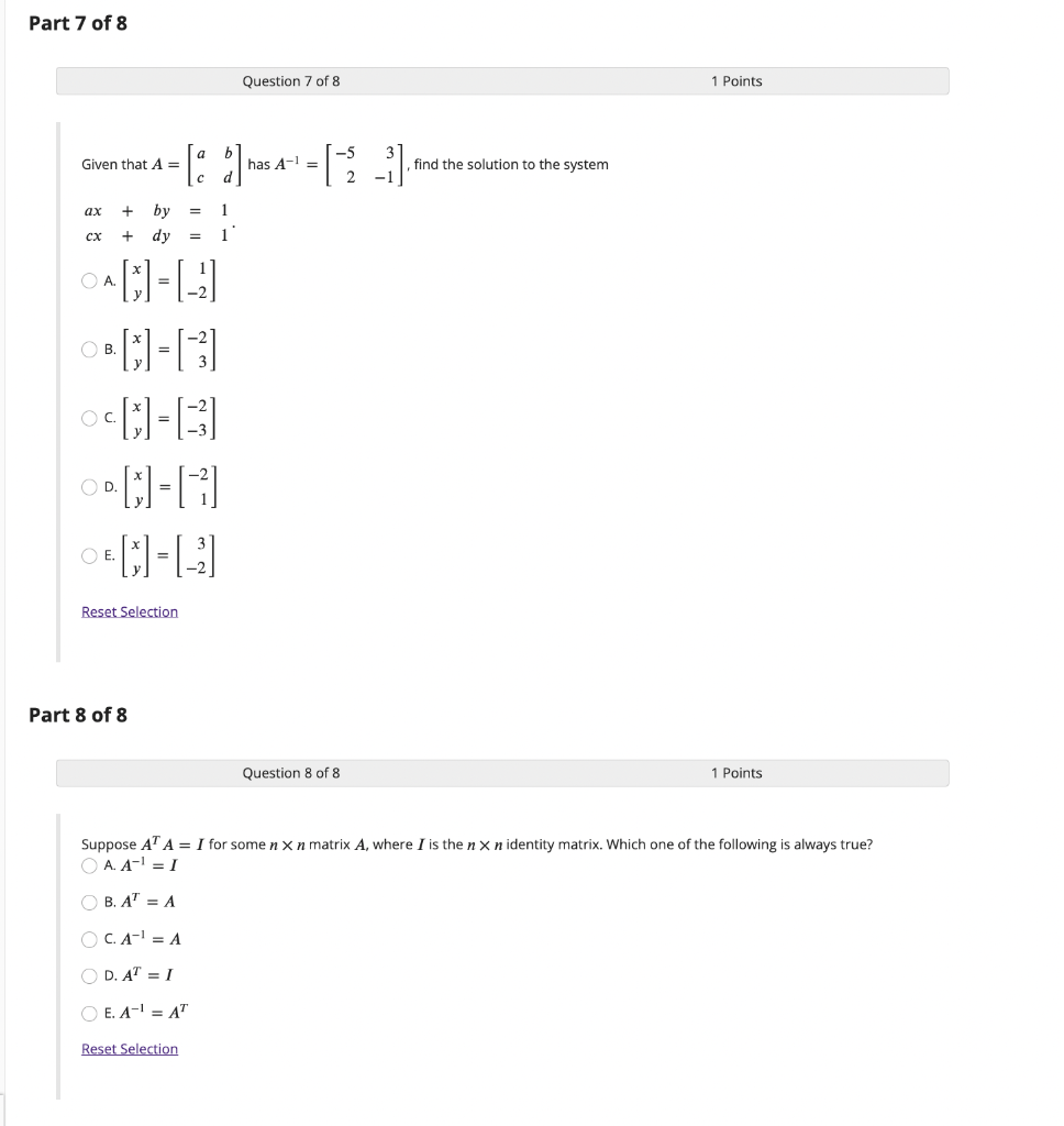 Solved If A=[30−2871] and B=⎣⎡80−44−13⎦⎤, which of the | Chegg.com