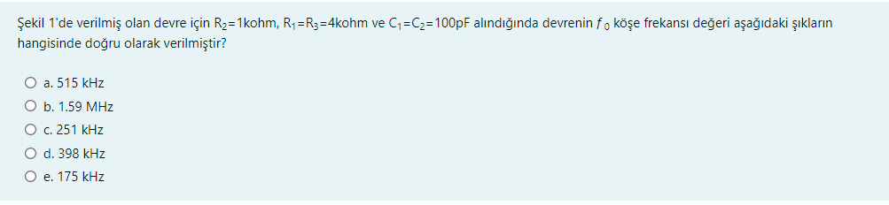 For the circuit given in Figure 1, when R2=1kohm, | Chegg.com