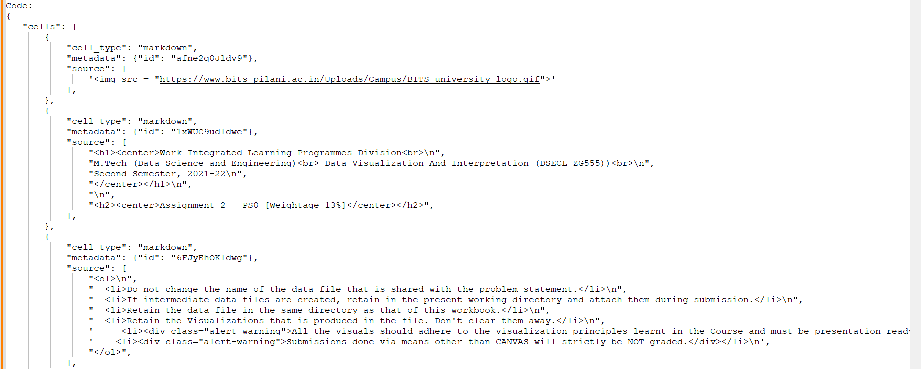 Sample code given with blank values in it as | Chegg.com