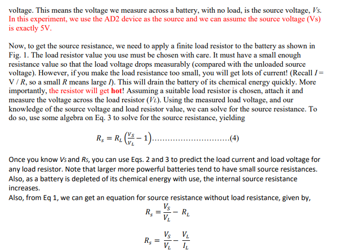 Solved Lab 3: Modeling a battery 1. Objective Students will | Chegg.com