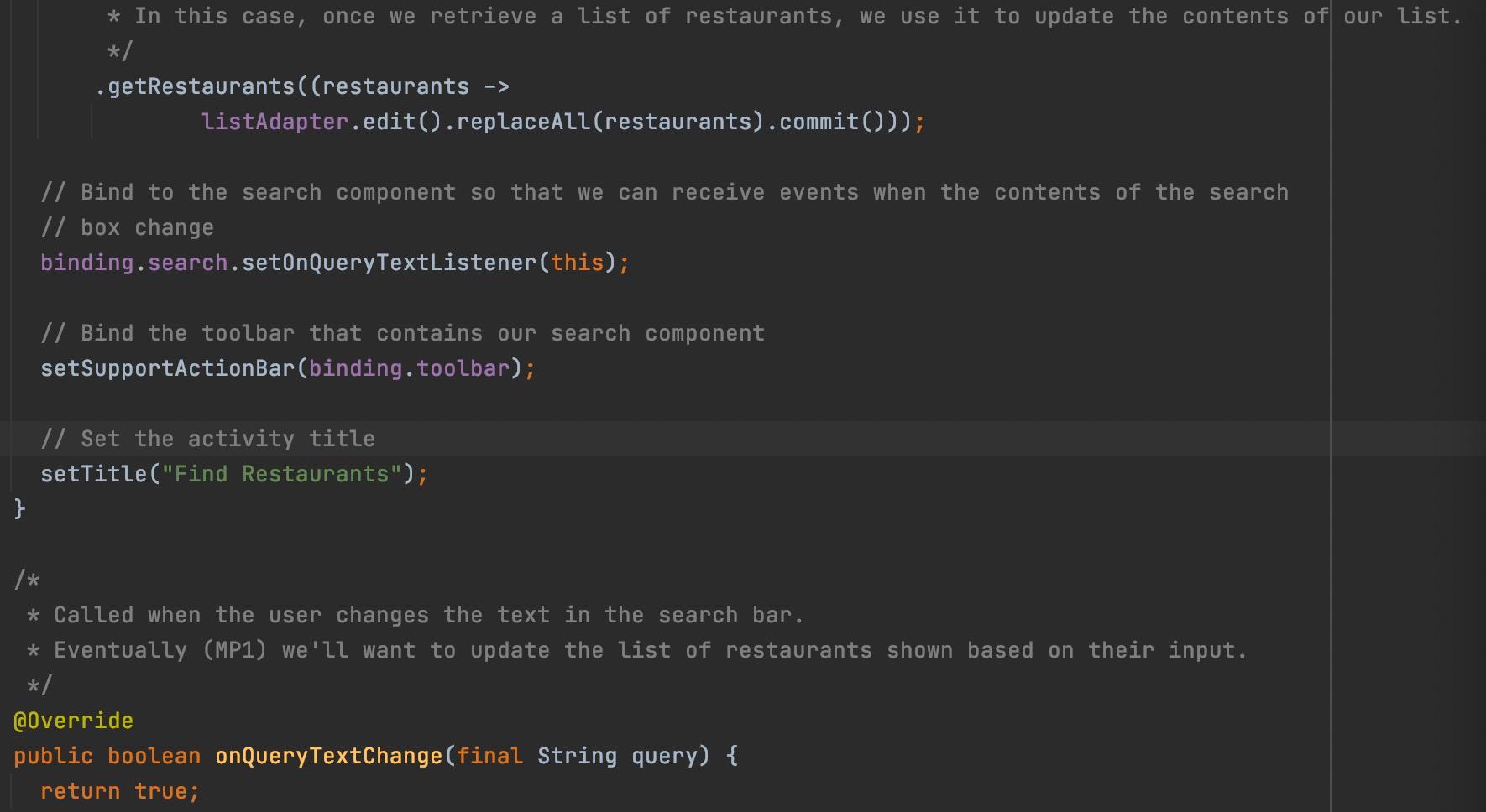 protected void onCreate(final Bundle unused) { | Chegg.com