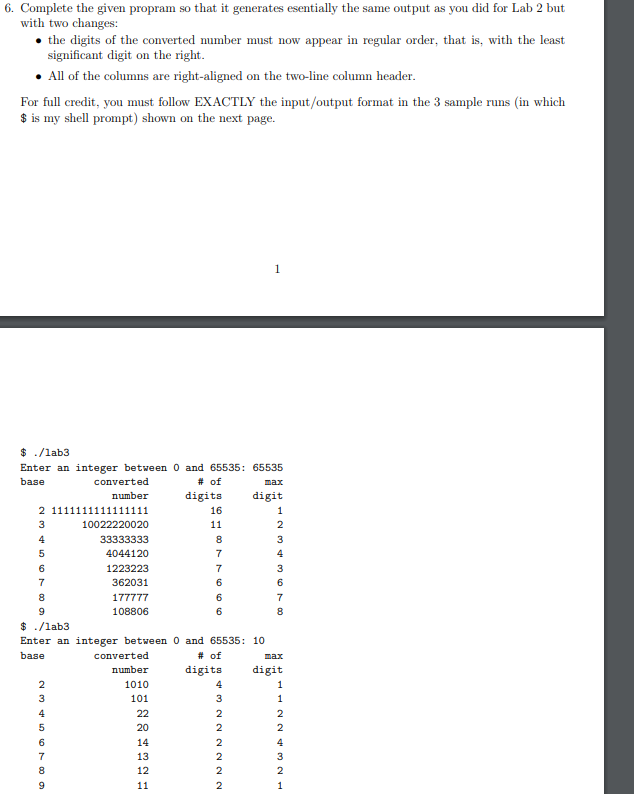 Solved Please write in C, I Attached lab 2 to help | Chegg.com