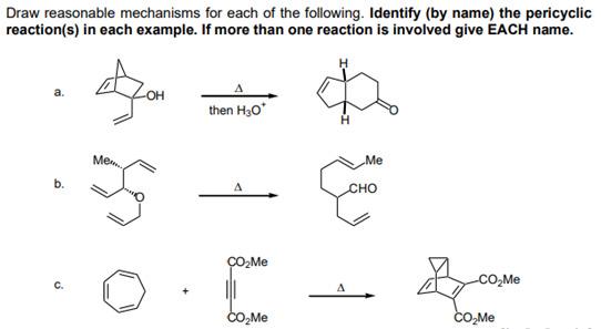 Solved Draw reasonable mechanisms for each of the following. | Chegg.com