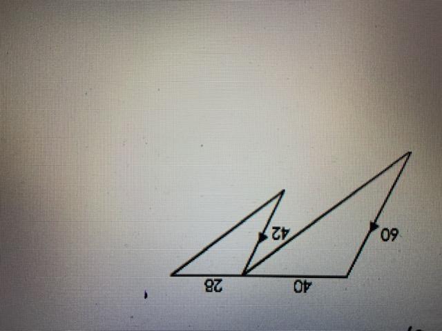 Solved How can the triangles be proven similar. If they can | Chegg.com