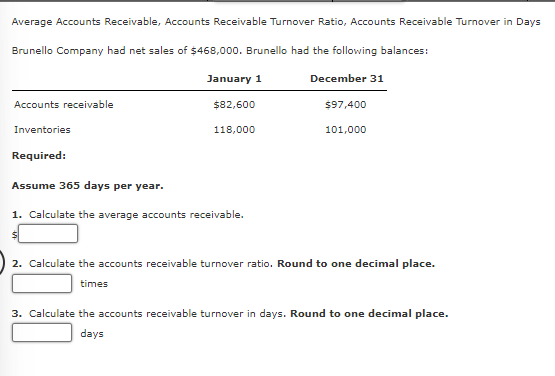 Solved Average Accounts Receivable, Accounts Receivable | Chegg.com Solved Average Accounts Receivable, Accounts Receivable | Chegg.com