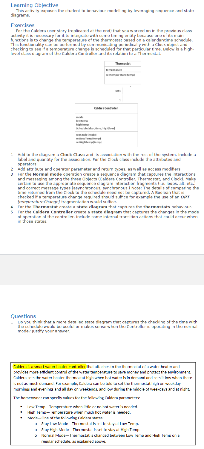 Solved Learning Objective This activity exposes the student | Chegg.com