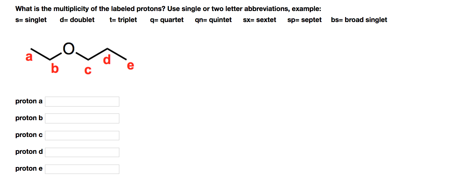 Solved What is the multiplicity of the labeled protons? Use | Chegg.com