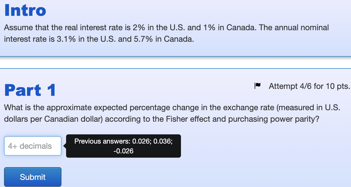 Solved Assume That The Real Interest Rate Is 2 In The U S Chegg
