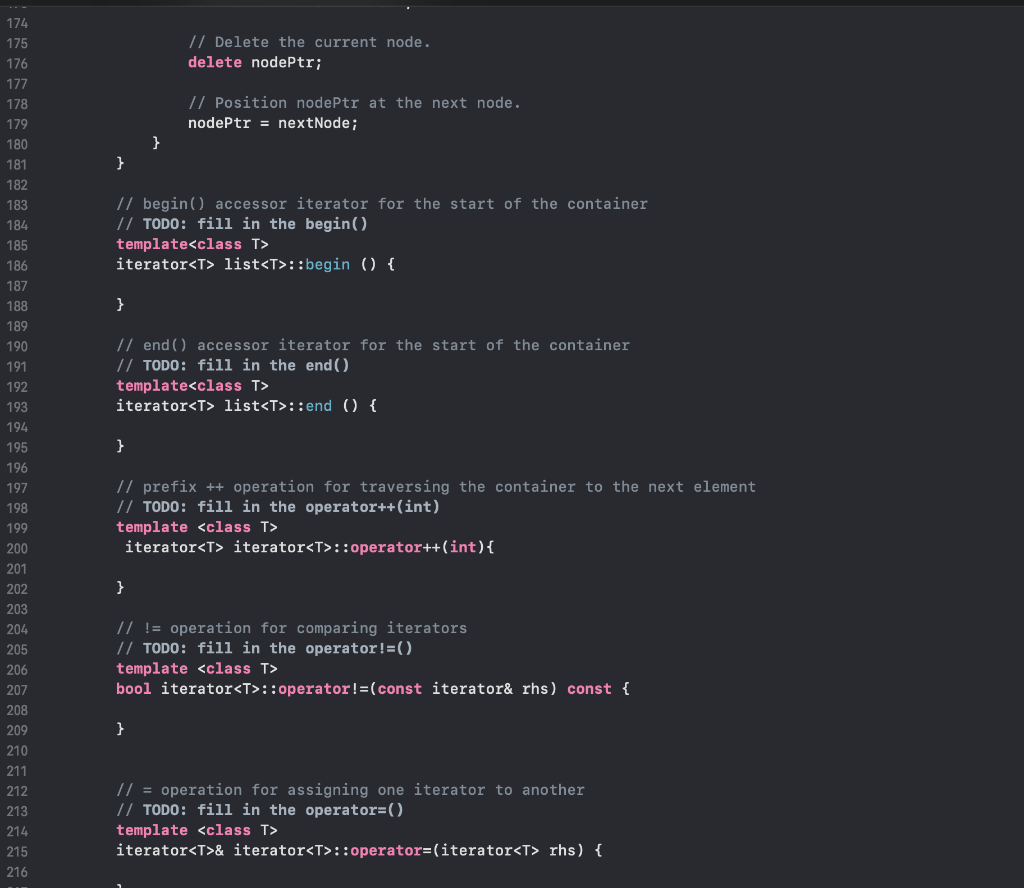 Solved template void list>: :push_back(const T \&newValue) | Chegg.com
