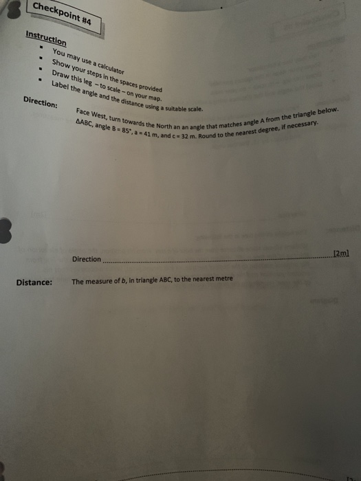 Solved t | Checkpoint #4 You may use a calculator Show your | Chegg.com