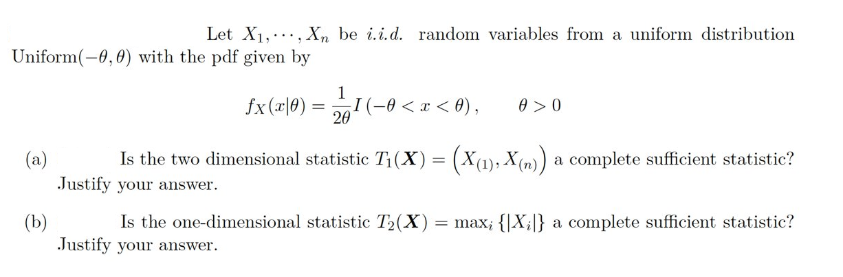 Solved Let X1,⋯,Xn be i i.i.d. random variables from a | Chegg.com
