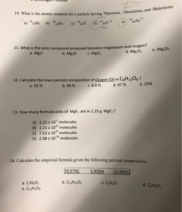 Solved 08e d 38electrons 10. What is the atomic notation for | Chegg.com