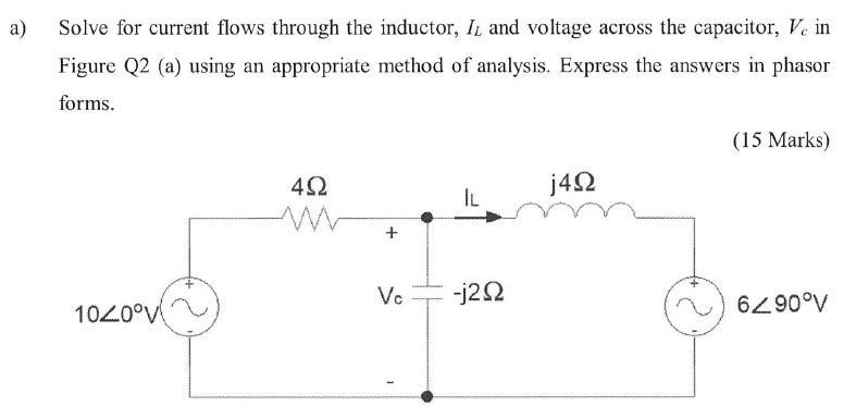Solved Solve for current flows through the inductor, IL and | Chegg.com