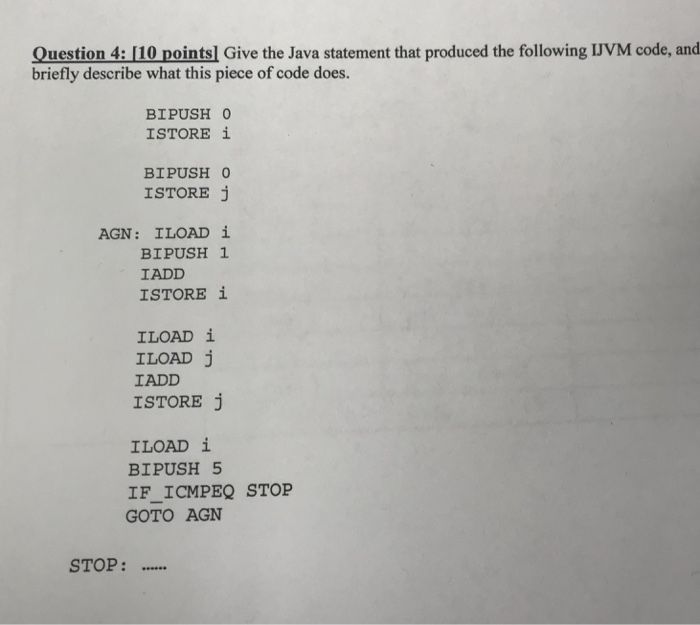Solved Question 4: 110 pointsl Give the Java statement that | Chegg.com