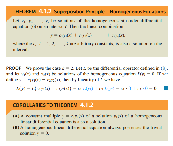 Solved THEOREM 4.1.3 Criterion for Linearly Independent | Chegg.com