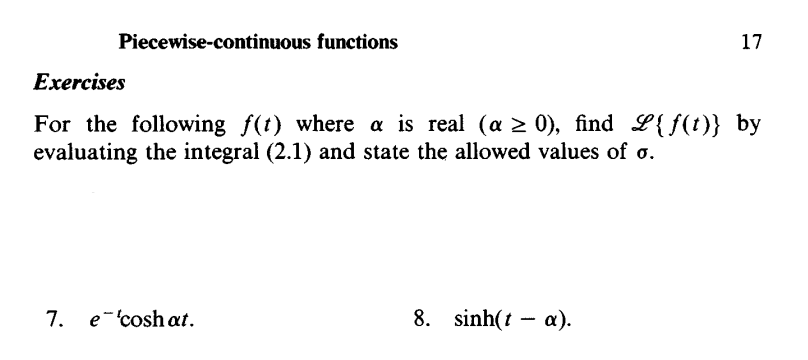 Solved Piecewise-continuous functions 17 Exercises For the | Chegg.com