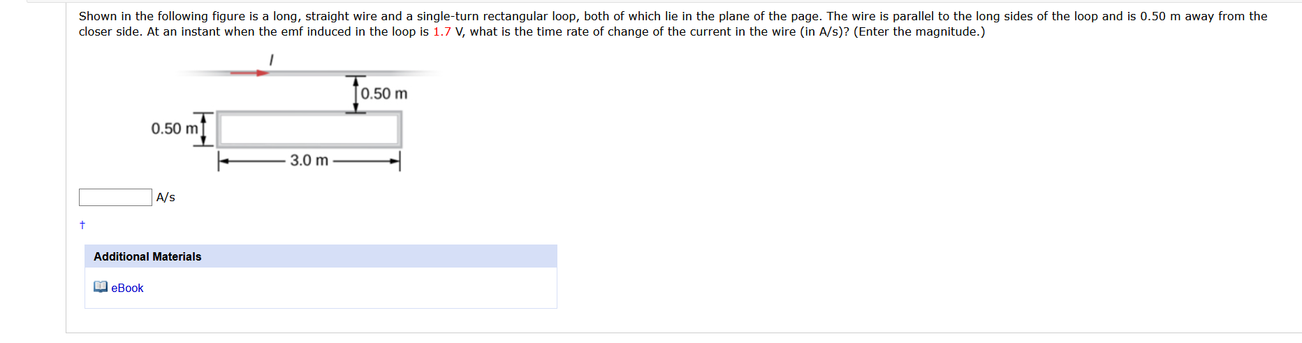 Solved Shown in the following figure is a long, straight | Chegg.com