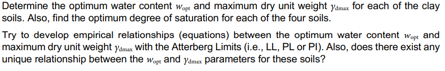 Solved \begin{tabular}{|c|c|c|c|} \hline Soil Name & Liquid | Chegg.com