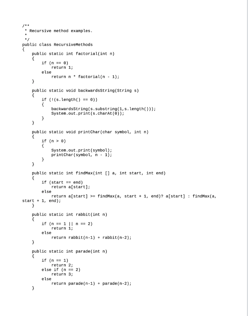 Solved 6. Write a recursive method that counts the number of | Chegg.com