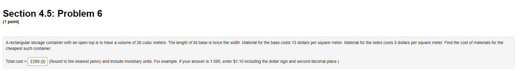 Solved Section 4.5: Problem 4 (1 point) A fence is to be | Chegg.com
