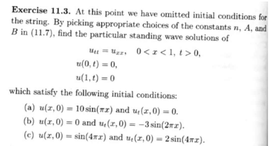 Solved Exercise 11.3. At this point we have omitted initial | Chegg.com