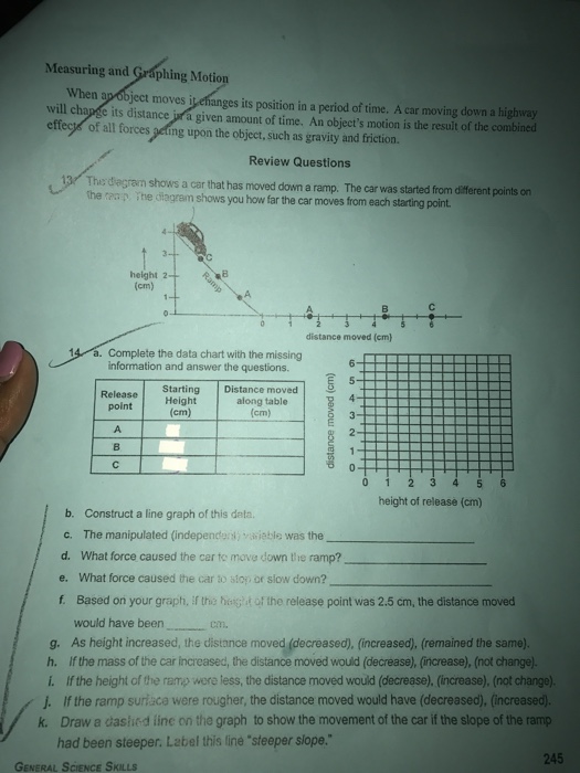 Solved When an object moves it changes its position in a | Chegg.com
