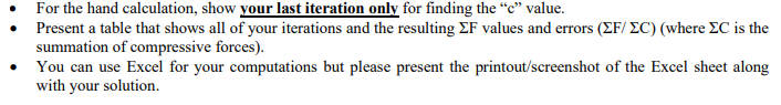 Solved - For the hand calculation, show your last iteration | Chegg.com