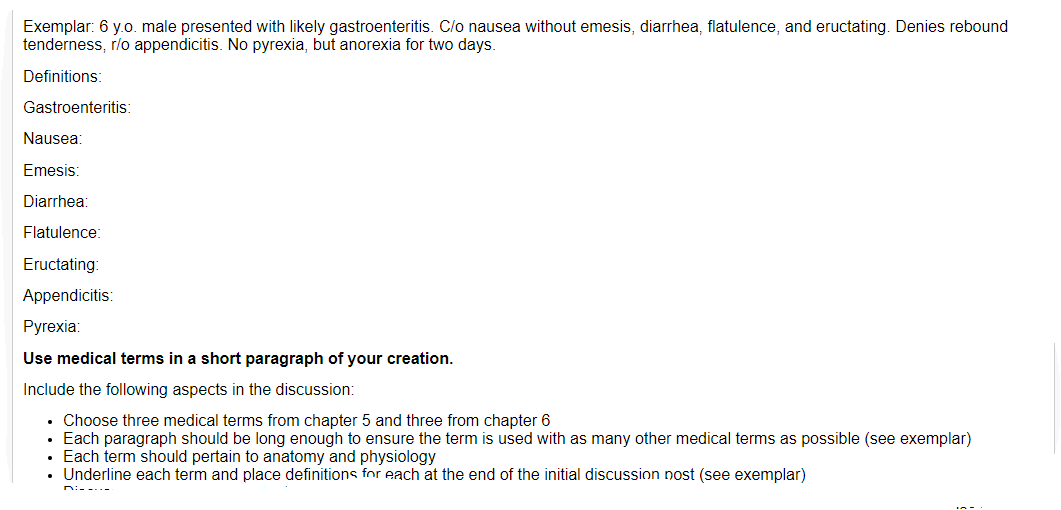 Solved Exemplar: 6 y.o. male presented with likely | Chegg.com