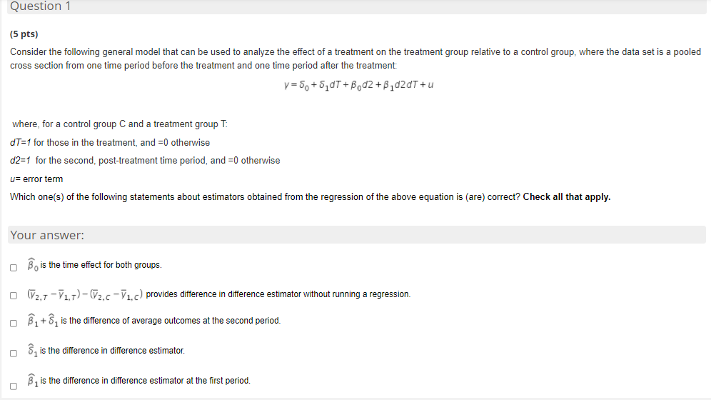 Solved Question 1 (5 pts) Consider the following general | Chegg.com