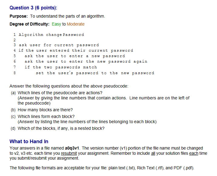 Solved Question 3 (6 points): Purpose: To understand the | Chegg.com