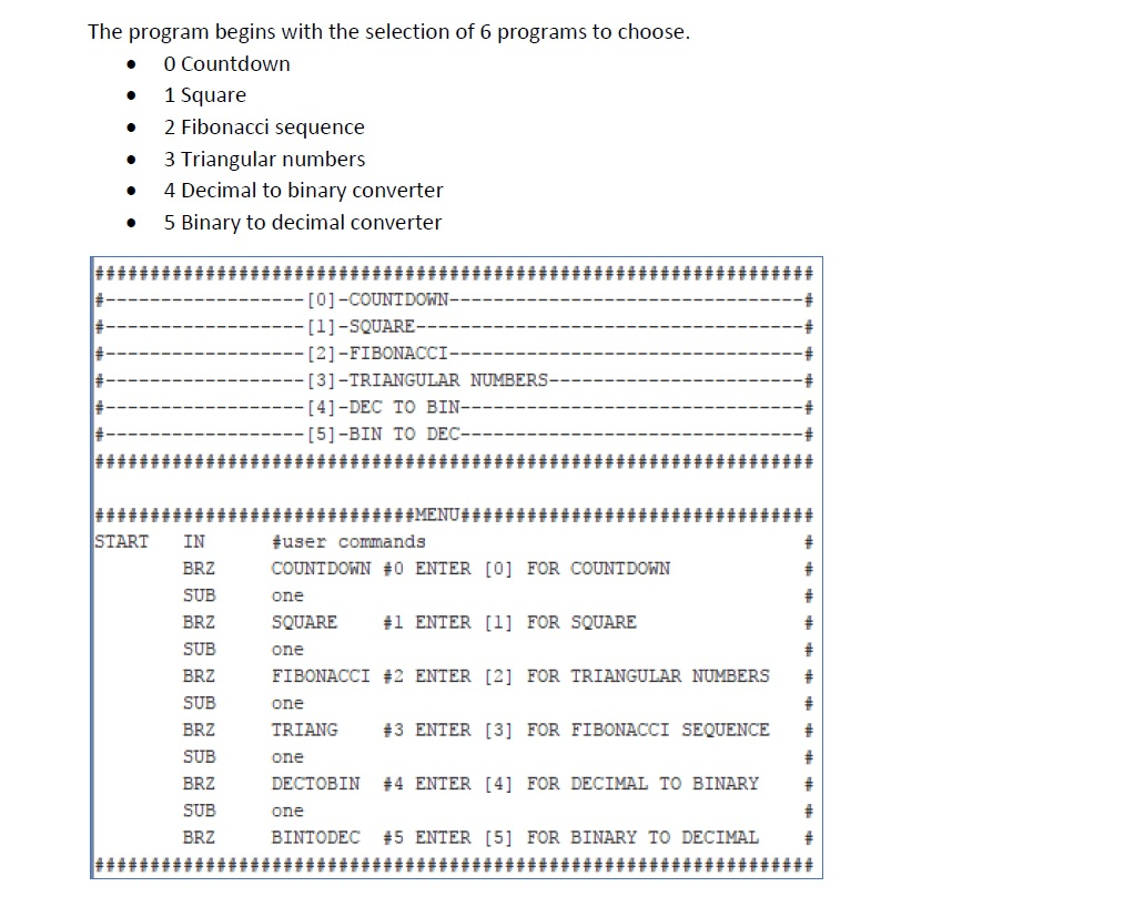Solved How can I create this menu example below to add, | Chegg.com