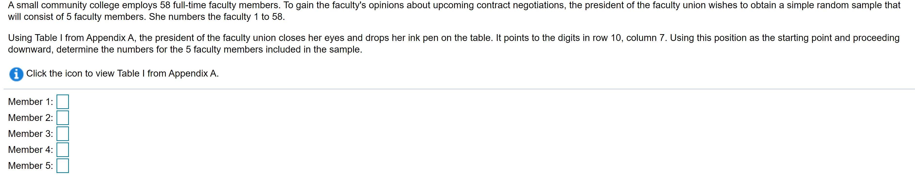 Solved A small community college employs 58 full-time | Chegg.com