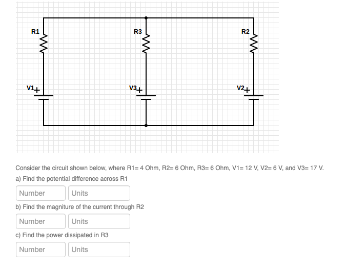 Solved R1 R3 R2 w w 11+ V3+ V2+ Y* Consider the circuit | Chegg.com
