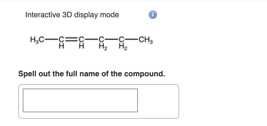 Solved Interactive 3D display mode (i) Spell out the full | Chegg.com