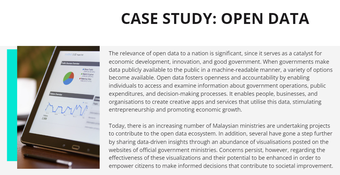 Solved CASE STUDY: OPEN DATA The relevance of open data to a | Chegg.com