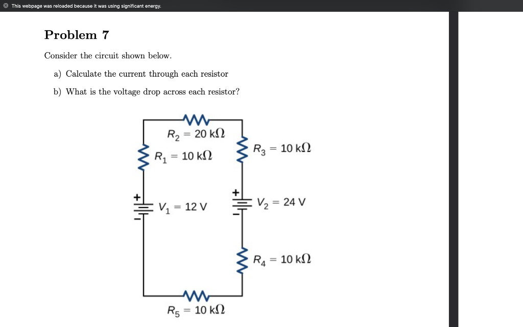Solved This webpage was reloaded because it was using | Chegg.com