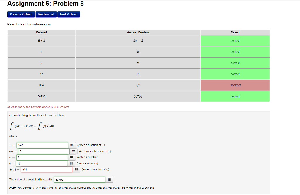 Solved Assignment 6: Problem 8 Previous Problem Problem List | Chegg.com