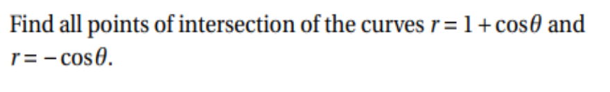 Solved Find all points of intersection of the curves r= | Chegg.com