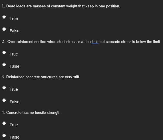 Solved 1. Dead loads are masses of constant weight that keep | Chegg.com