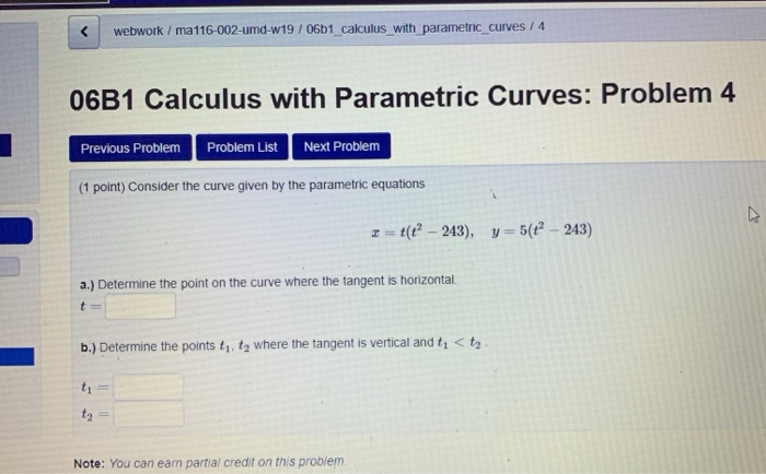 Solved K webwork / ma116-002-umd-w19/06b1 cakculus with | Chegg.com