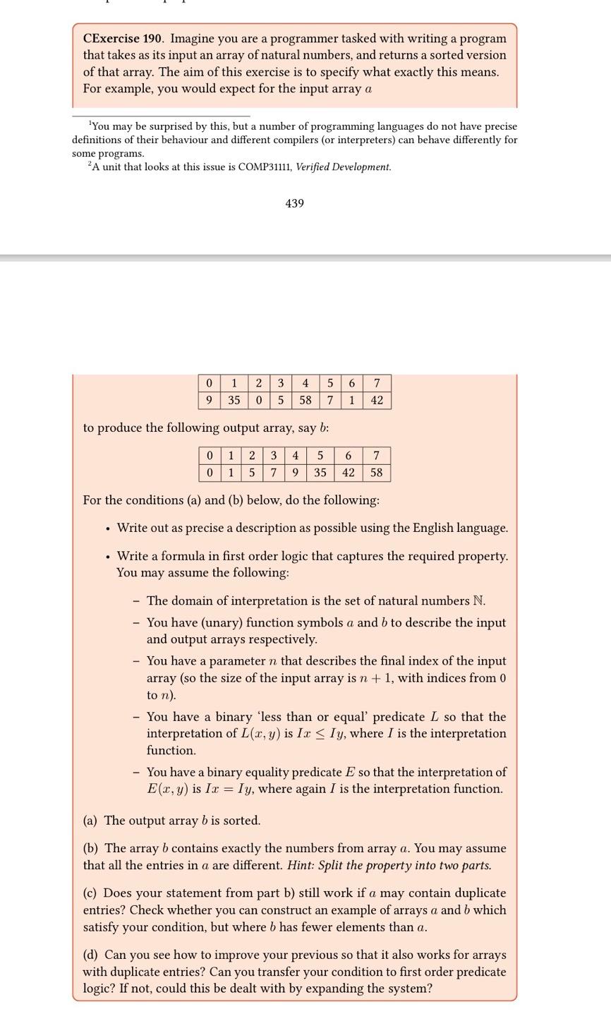 Solved CExercise 190. Imagine you are a programmer tasked | Chegg.com