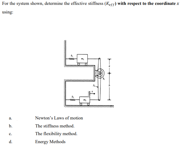 Solved Please draw Free Body Diagram & Mass Acceleration | Chegg.com