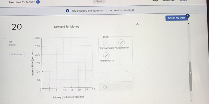Solved Exercises for Money Help Sove &Exit Submit 9 You | Chegg.com