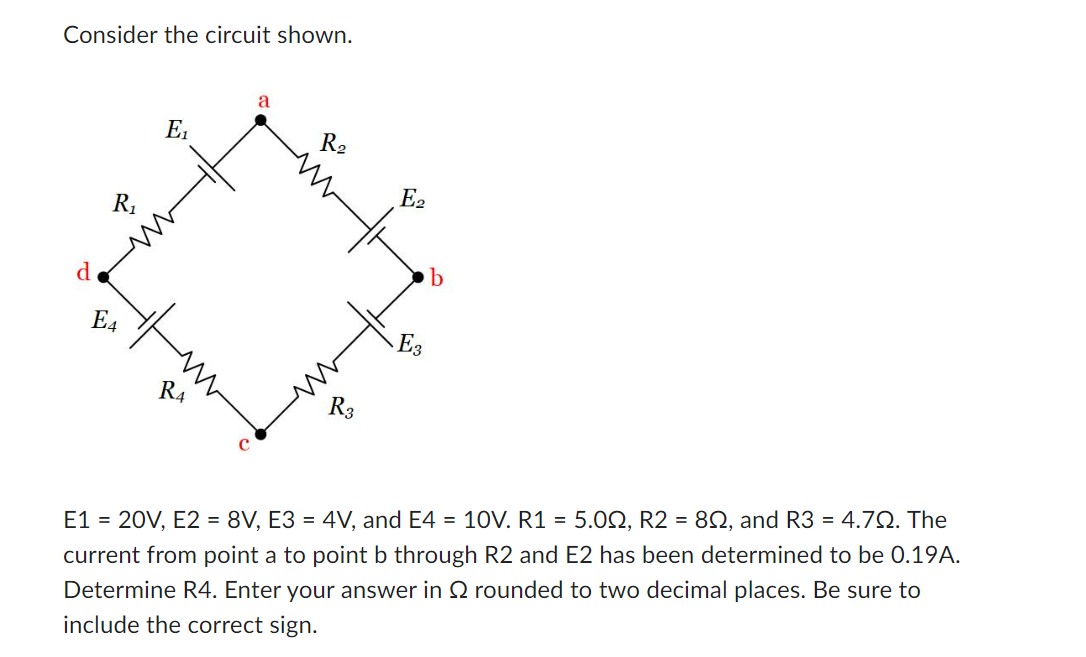 Solved Consider the circuit shown. R1=5.1Ω,R2=8Ω,R3=3.8Ω, | Chegg.com