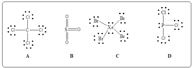Solved Which of the following molecules will not have a | Chegg.com