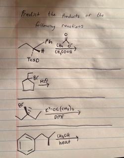 Solved Predict the freducts of the following Nactions | Chegg.com